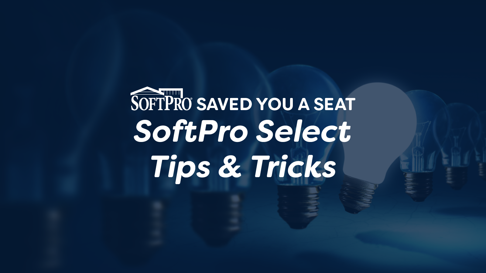 Saved You a Seat Episode 52: SoftPro Select Tips & Tricks
