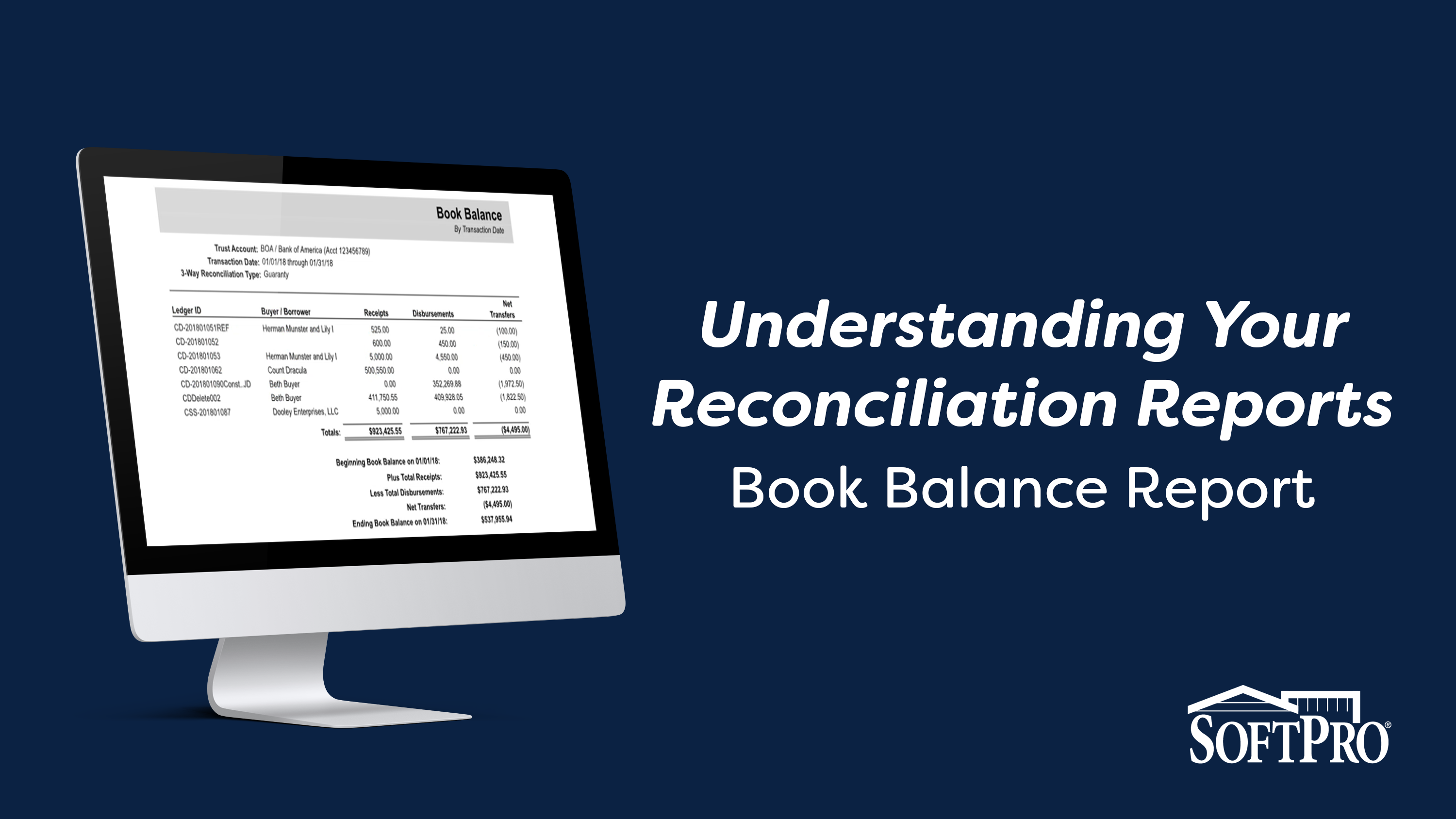 Reconciliation Reports: Book Balance | SoftPro Blog